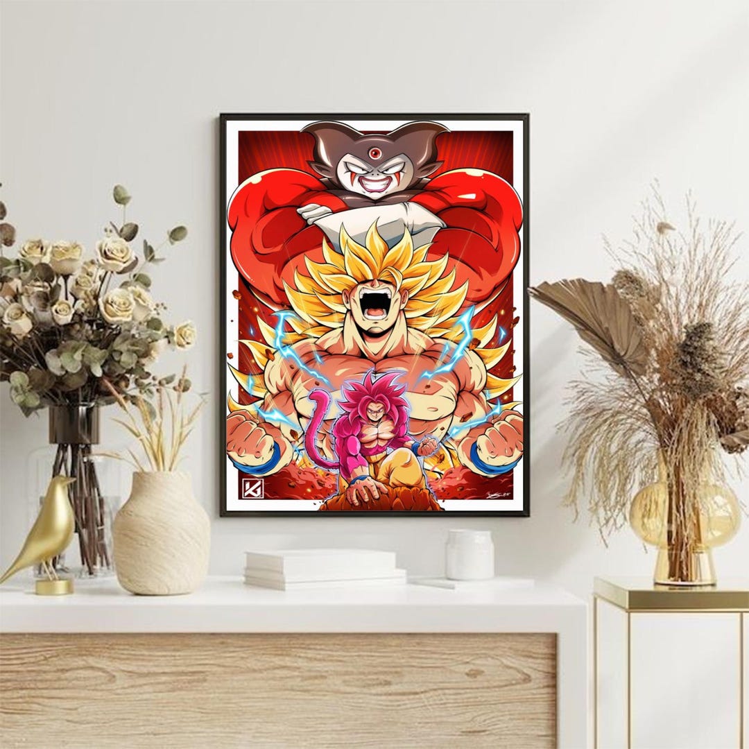 Dragon Ball DAIMA Poster Videl Scrolls Marron Wall Artwork Image Son ...