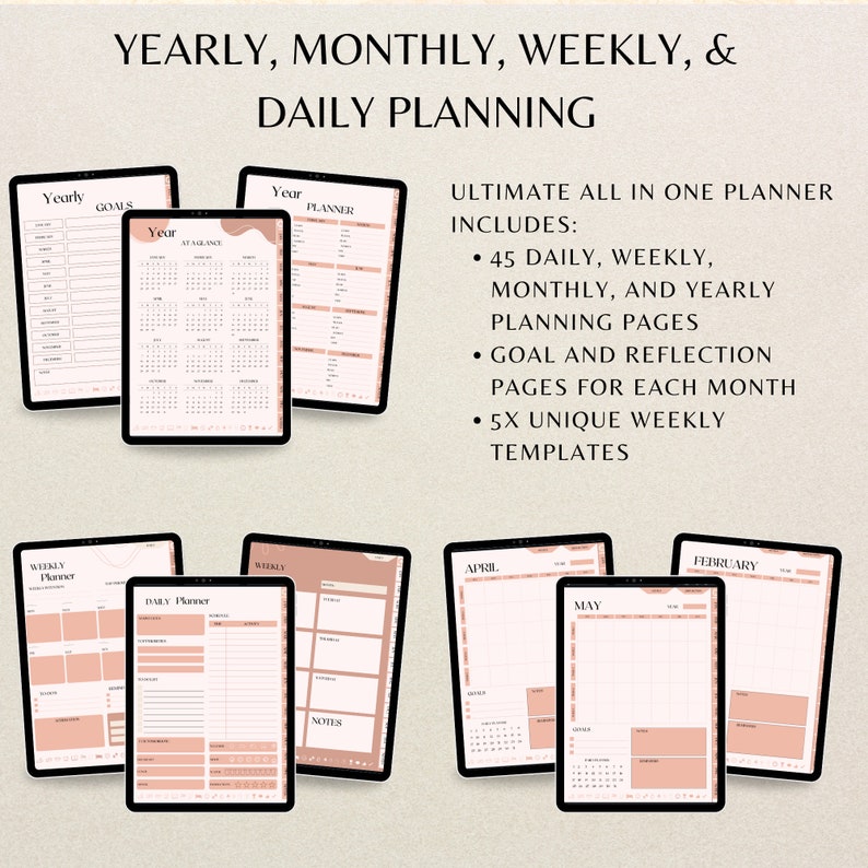 Digital Planner Lifetime Bundle Plan All Areas of Life Beginner ...
