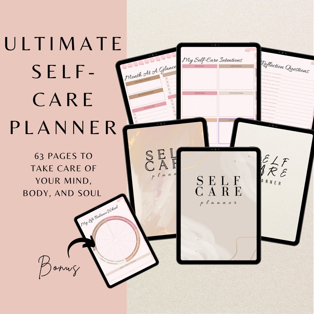 Self-care Planner Printable Mindfulness Workbook Self-love Journal ...