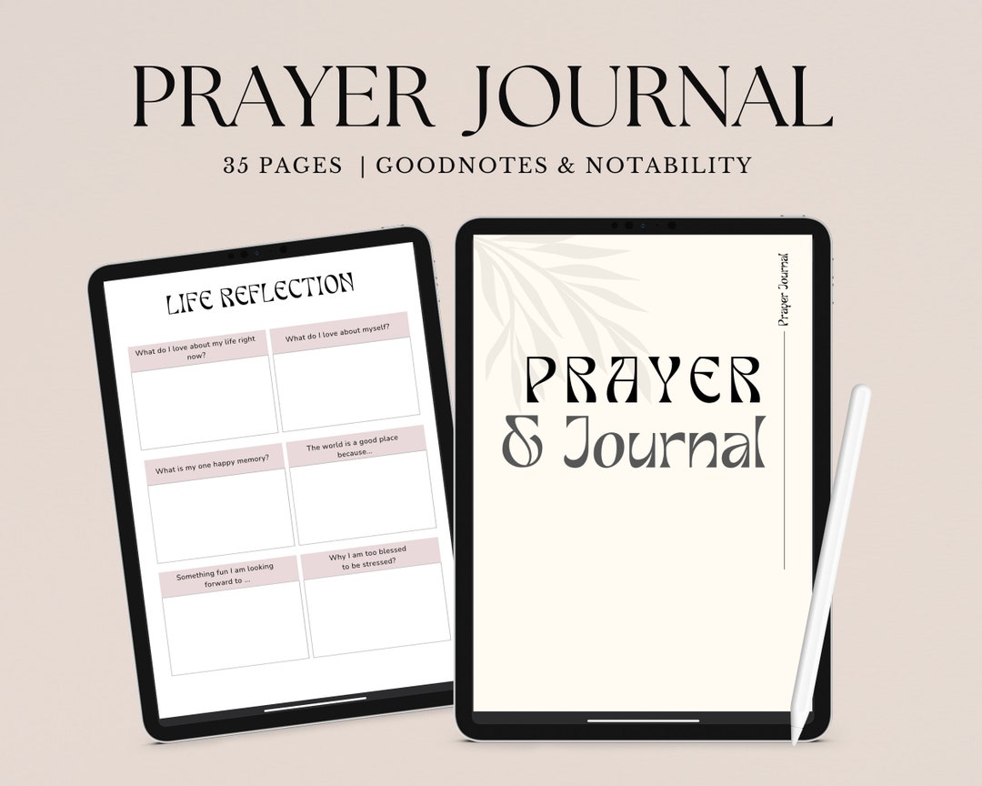 Prayer Journal, Bible Study, Gratitude Journal, God Digital Planner ...