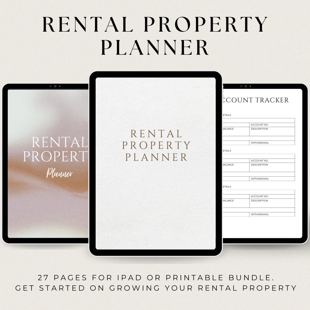 Comprehensive Rental Property Planner 2024, Customizable and Printable ...
