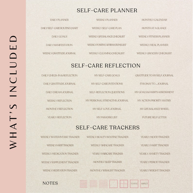 Self-care Planner Printable Mindfulness Workbook Self-love Journal ...