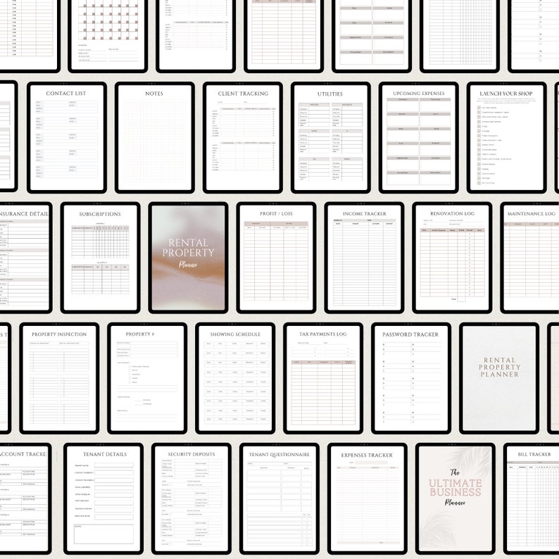 Rental Property Planner, Financial Tracker & Management Organizer ...