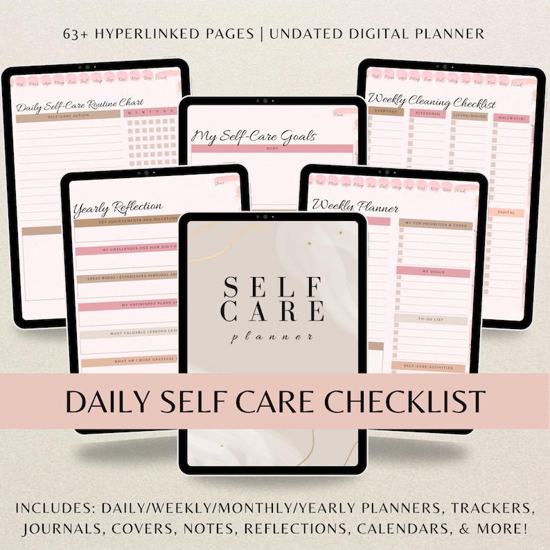 Self-care Planner Printable Mindfulness Workbook Self-love Journal ...
