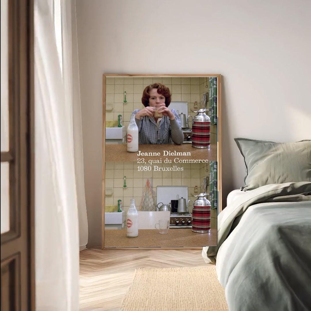 Jeanne Dielman Movie Poster Vintage Film Art Print Classic Cinema Wall ...