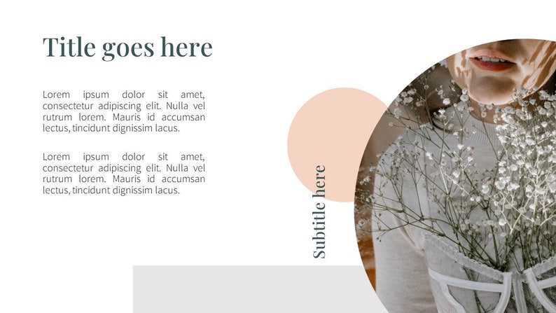 Neutral, Warm and Pastel Colours Powerpoint Template Elegant, Feminine ...