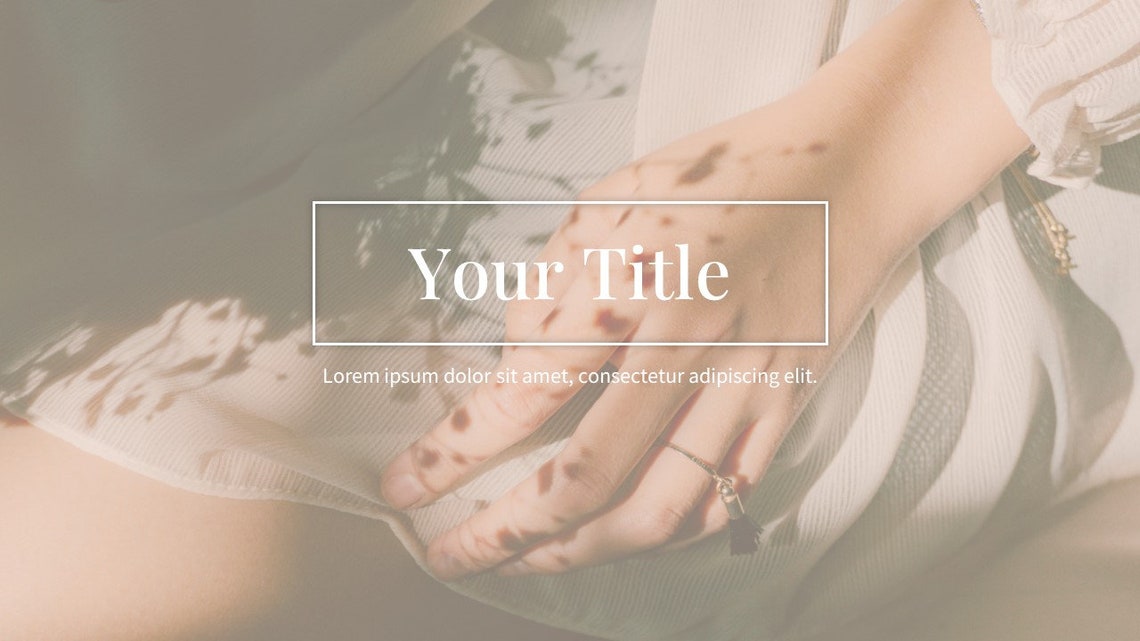 Beautiful Warm Tone Powerpoint Template - Elegant, Feminine, Classy ...