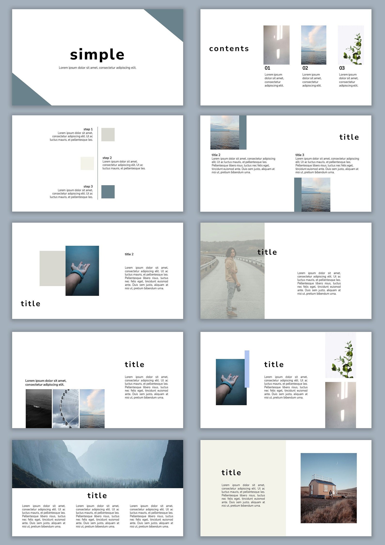 Minimalist Professional Powerpoint Template - Elegant, Cool, Classy ...