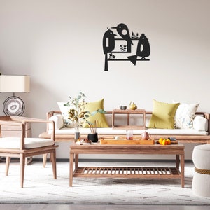 Modern Birds Metal Art, Bird Wall Art, Minimalist Wall Art, Bird Wall ...