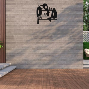 Modern Birds Metal Art, Bird Wall Art, Minimalist Wall Art, Bird Wall ...