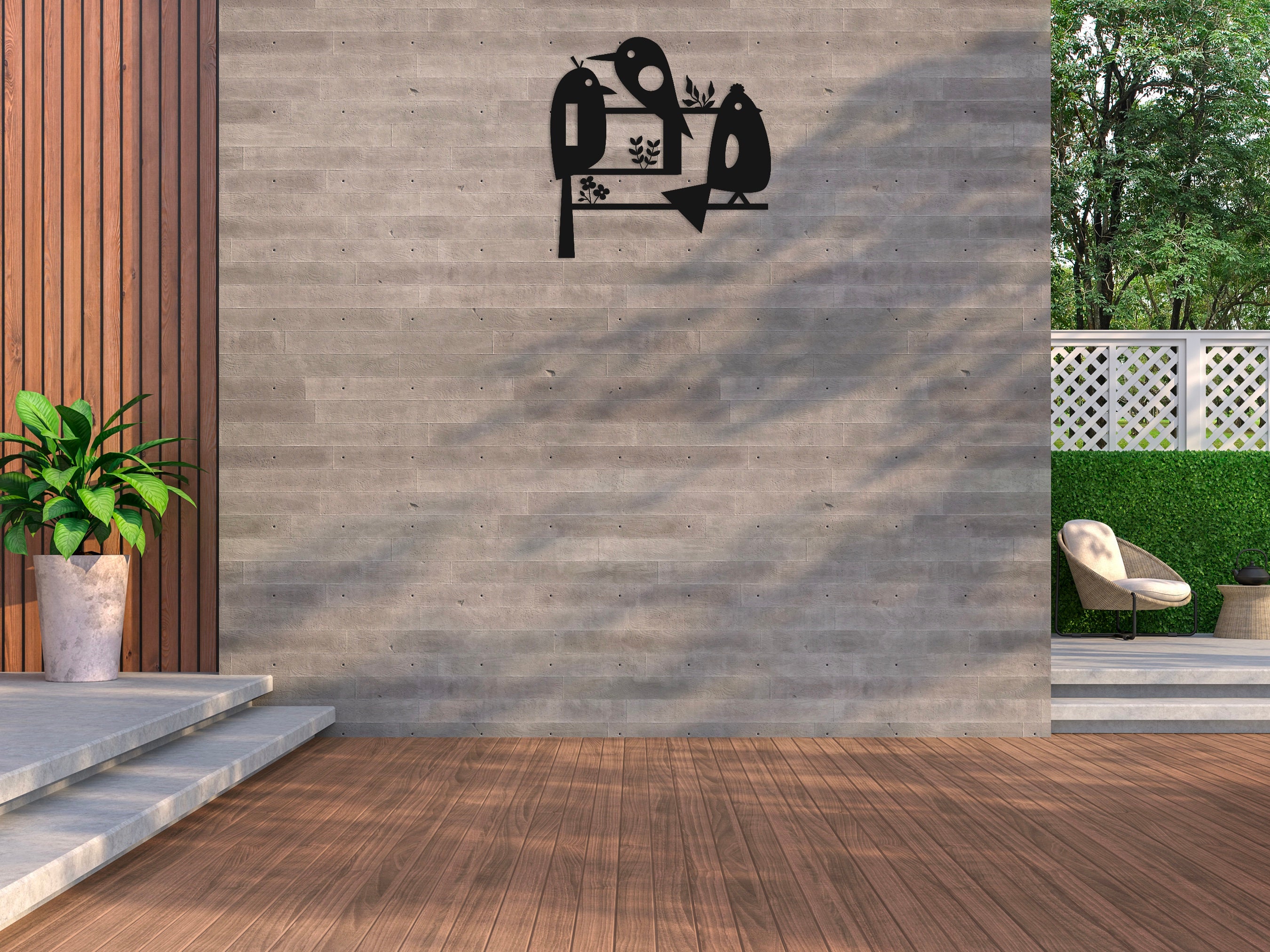 Modern Birds Metal Art, Bird Wall Art, Minimalist Wall Art, Bird Wall ...