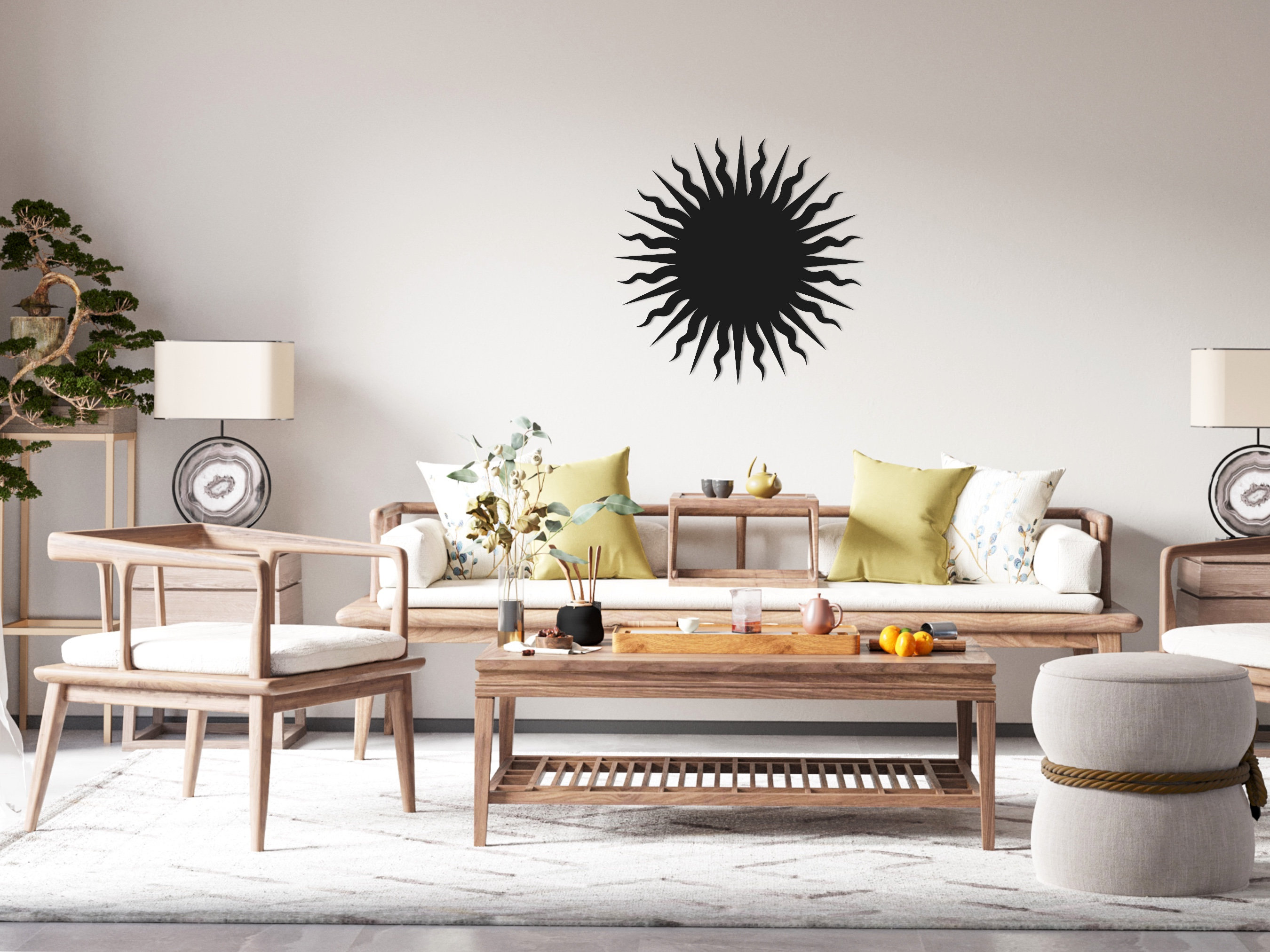 Sun Metal Wall Art, Boho Sun Burst, Sunrise / Sunset Wall Decor ...