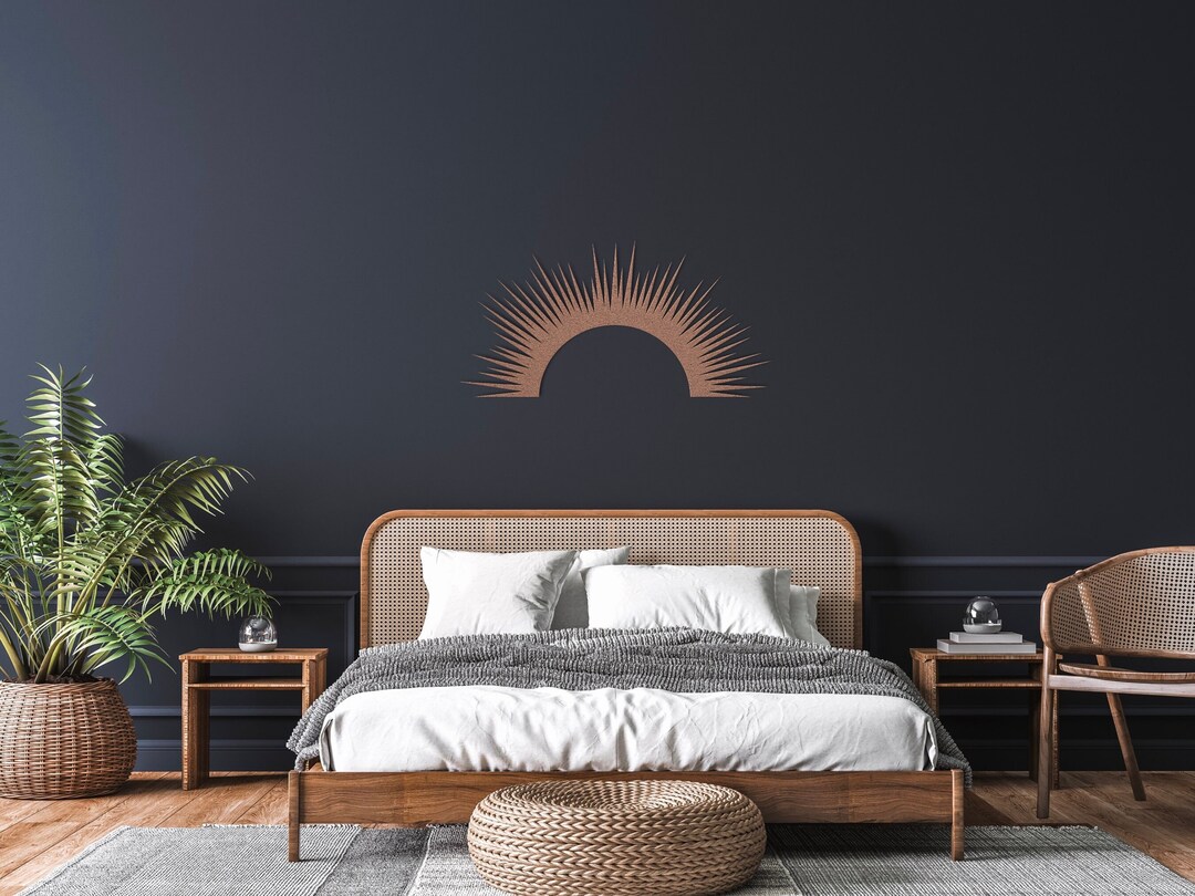 Sun Metal Wall Art, Modern Boho Sun Burst, Sunrise, Sunset Wall Decor ...