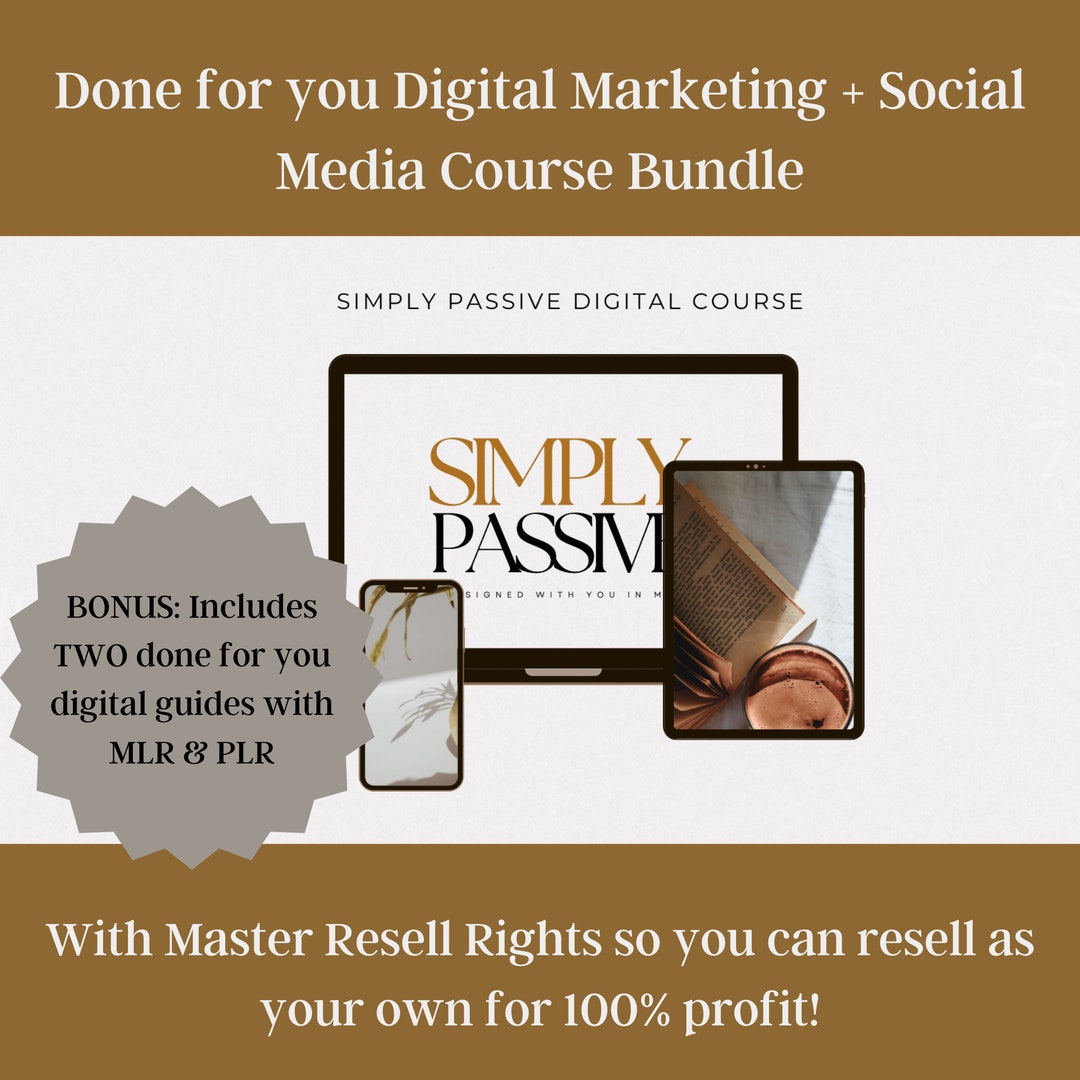 SIMPLY PASSIVE Digital Marketing Social Media Course for Beginners ...