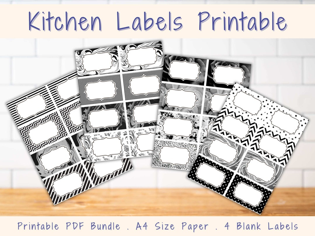 Editable & Printable Kitchen Labelspantry Organization - Etsy