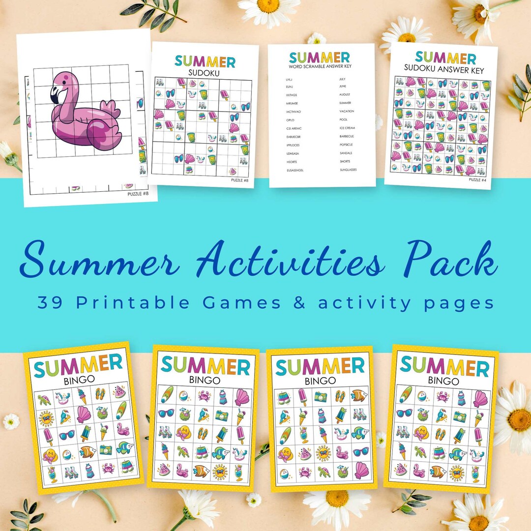 Summer Activities, Summer Printables, Summer Games, Summer Activity ...