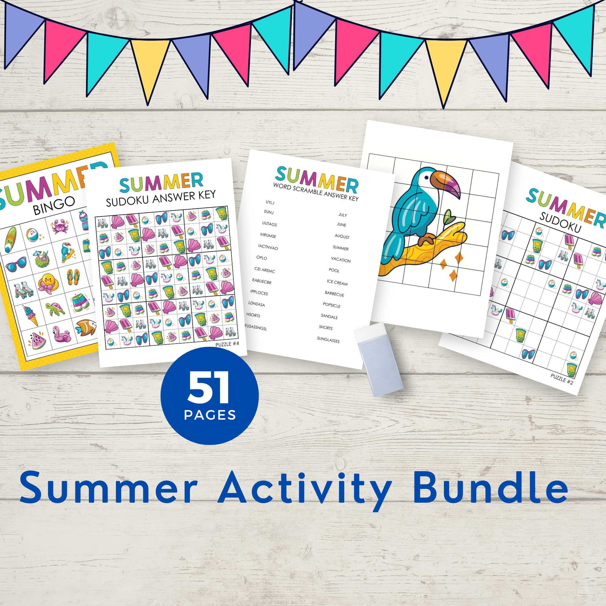 Summer Activities, Summer Printables, Summer Games, Summer Activity ...