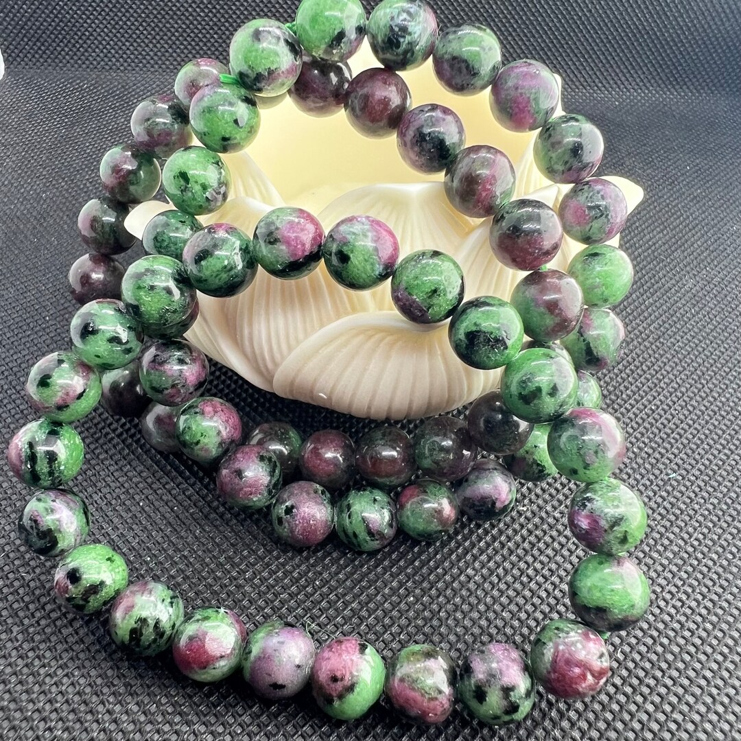 Natural Ruby Zoisite 8mm - Etsy