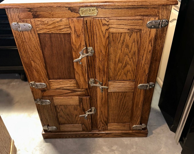White Clad Ice Box Cabinet Replica - Etsy