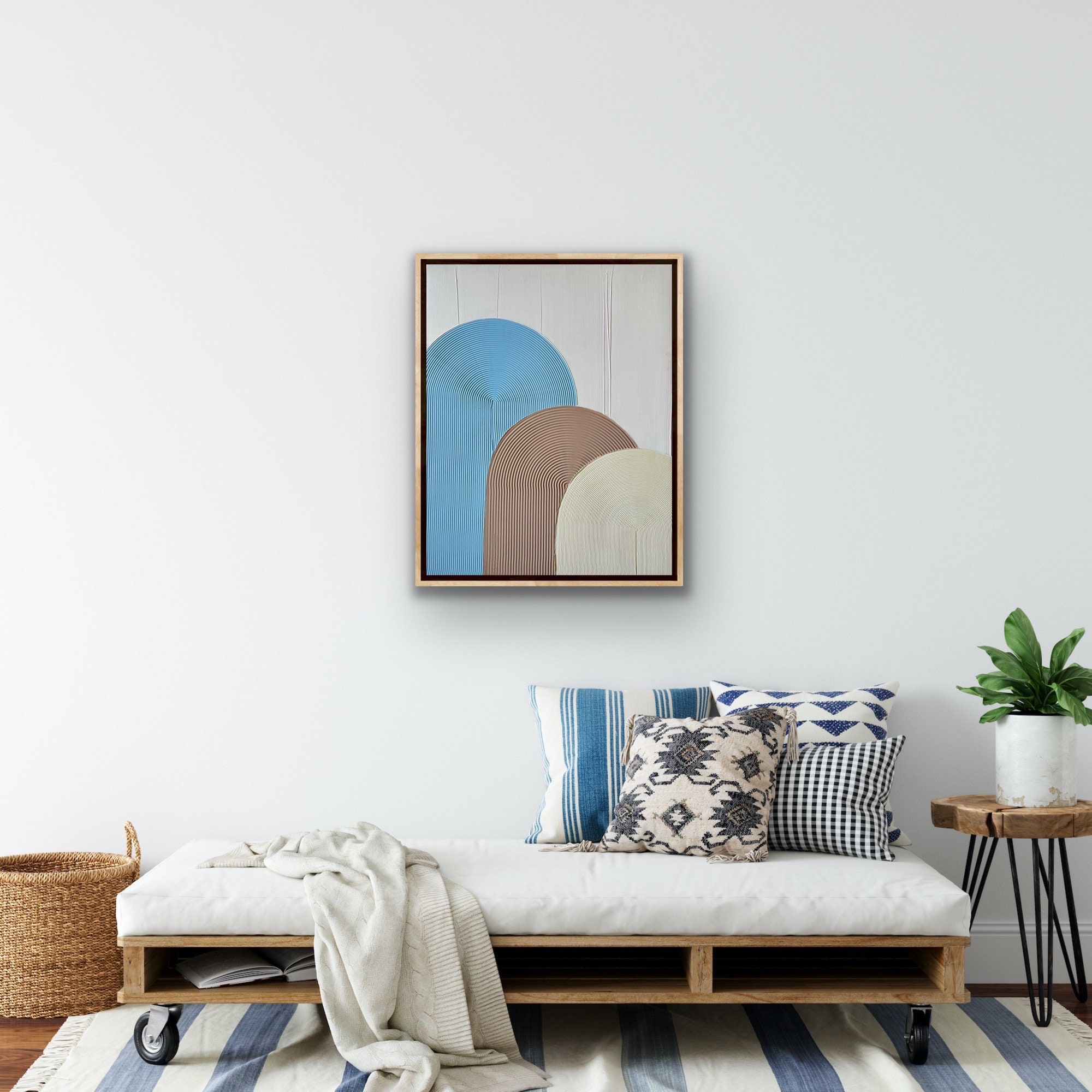 Arch Textured Art Textured Abstract Art White 3D Textured Art White ...
