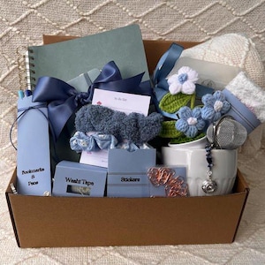 Stationery Gift Box: Elegant Writing Set With Tea & Cozy Socks - Etsy