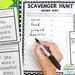 Parts of Speech Scavenger Hunt Activity, 20 Noun, Verb and Adjective ...