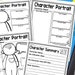Book Character Portrait | Character Trait Organizer Activity for Any ...