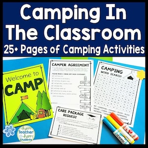 Camping in the Classroom: 25+ Pages Camp Activities (digital Download ...