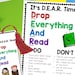 DEAR Time Poster: Drop Everything and Read Poster, Directions ...