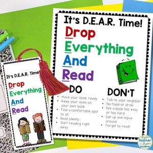 DEAR Time Poster: Drop Everything and Read Poster, Directions ...