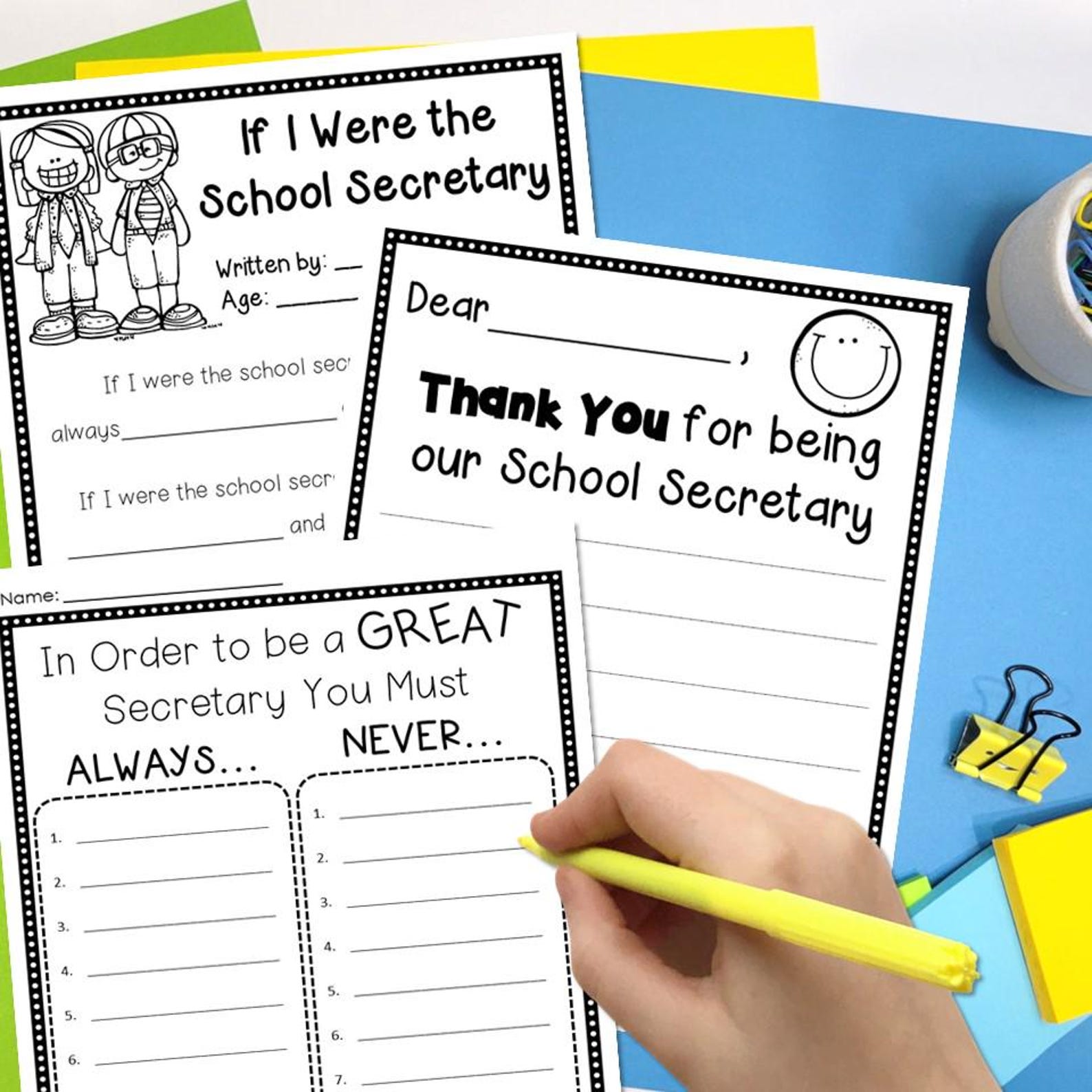 If I Were School Secretary | School Secretary Appreciation Day | School ...