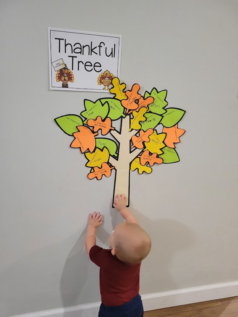 Thankful Tree Activity: Thanksgiving Bulletin Board (digital Download ...