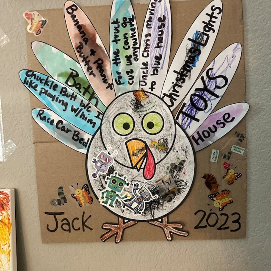 Thankful Turkey Craft I Am Thankful for Turkey Thankful Turkey Craft ...