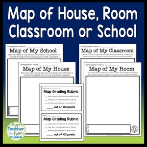 Create a Map Project, Create Your Own Map of Room, Map of School, Map ...