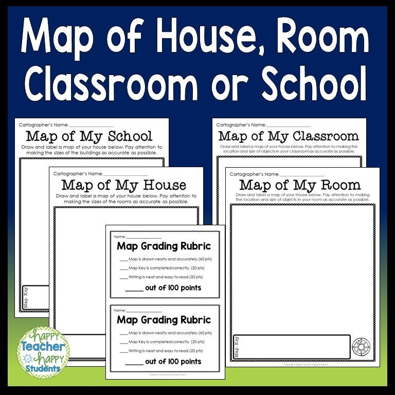 Create a Map Project, Create Your Own Map of Room, Map of School, Map ... Create a Map Project, Create Your Own Map of Room, Map of School, Map ...