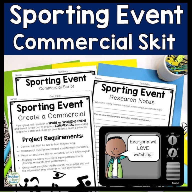 Make a Sports Commercial Skit | Summer Olympics 2024 Research Project ...