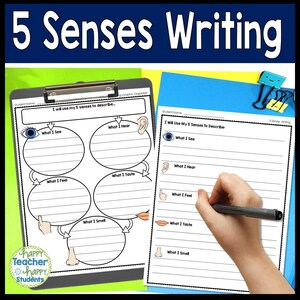5 Senses Graphic Organizer | 5 Senses Worksheet | Five Senses Writing ...