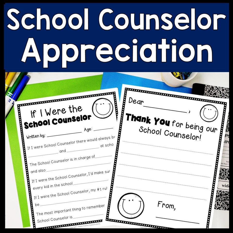 Thank You Card for Guidance Counselor School Counselor Thank You Note ...