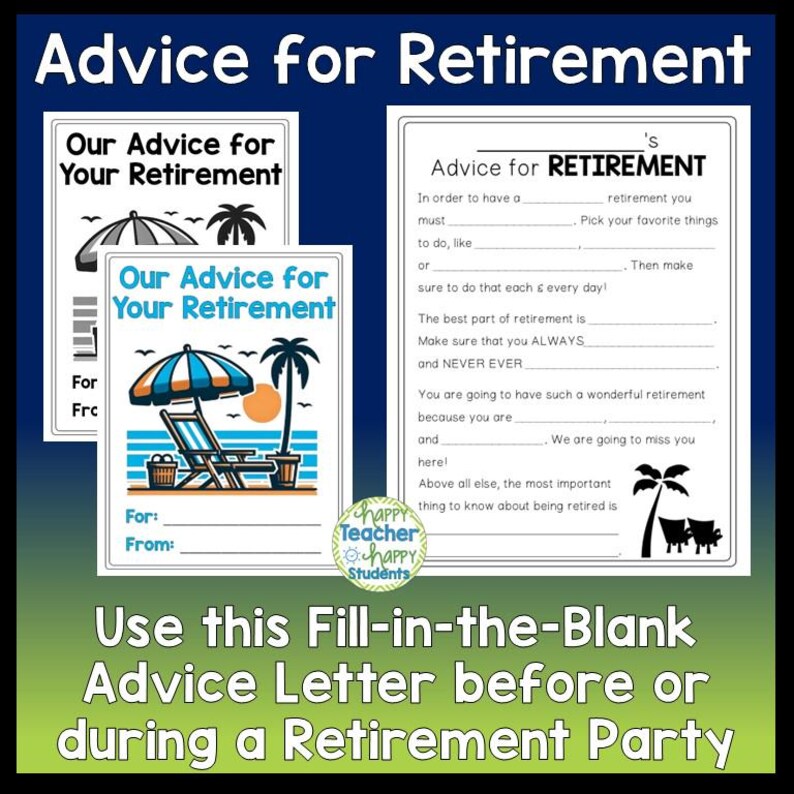 Retirement Advice and Wishes, Advice for Retirement: Retirement Party ...