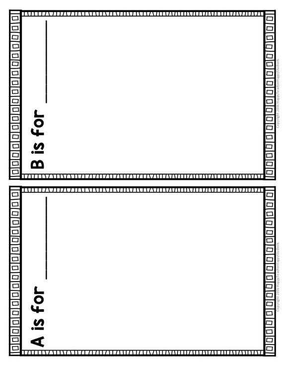 Abc Booklet Template