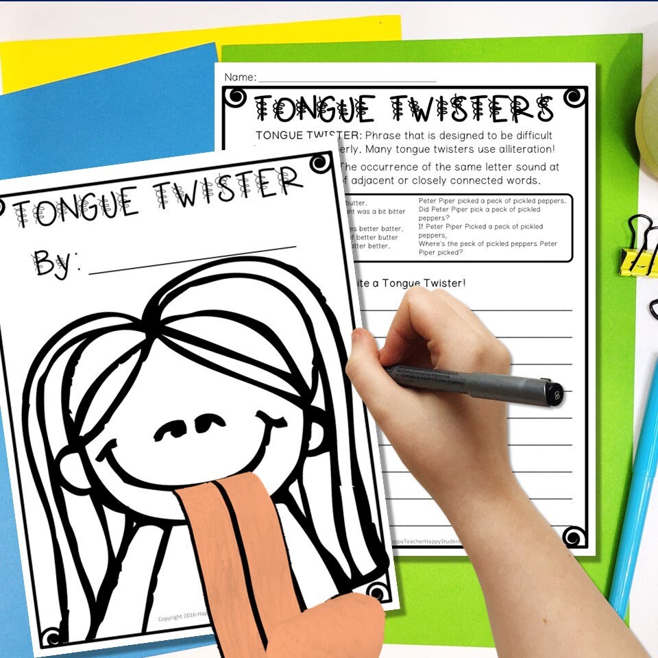 Tongue Twisters | Awesome, Amazing Alliteration Activity | Alliteration ...