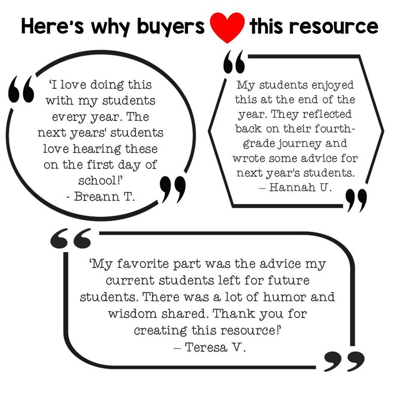 End of Year Advice Letters: Advice for Teacher & Advice for Student ...