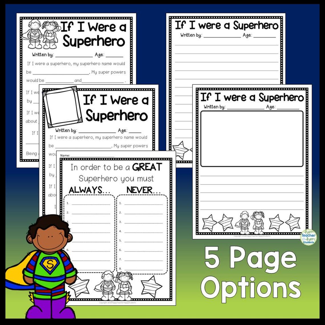 If I Were a Superhero | Superheroes Writing Activity | Superhero ...