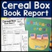 Cereal Box Book Report Template, Fun Book Project for Elementary ...