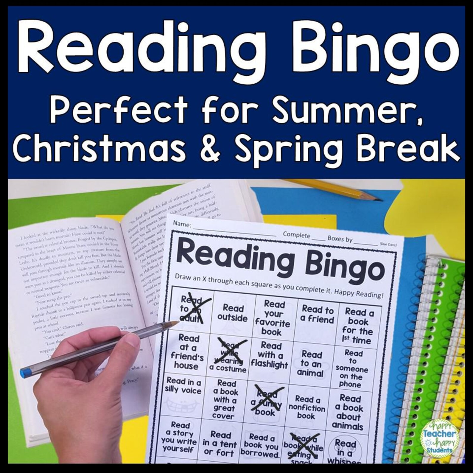 Reading Bingo Choice Board for Kids: Printable Reading Log & Summary ...