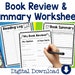 Book Review Template: Book Summary & Chapter Printable With FREE ...