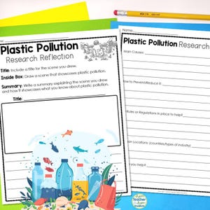 Plastic Pollution Research Activity: Draw & Summarize Pollution ...