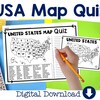 Map Skills Test 3-page Mapping Skills Quiz W Answer Key Printable Map ...