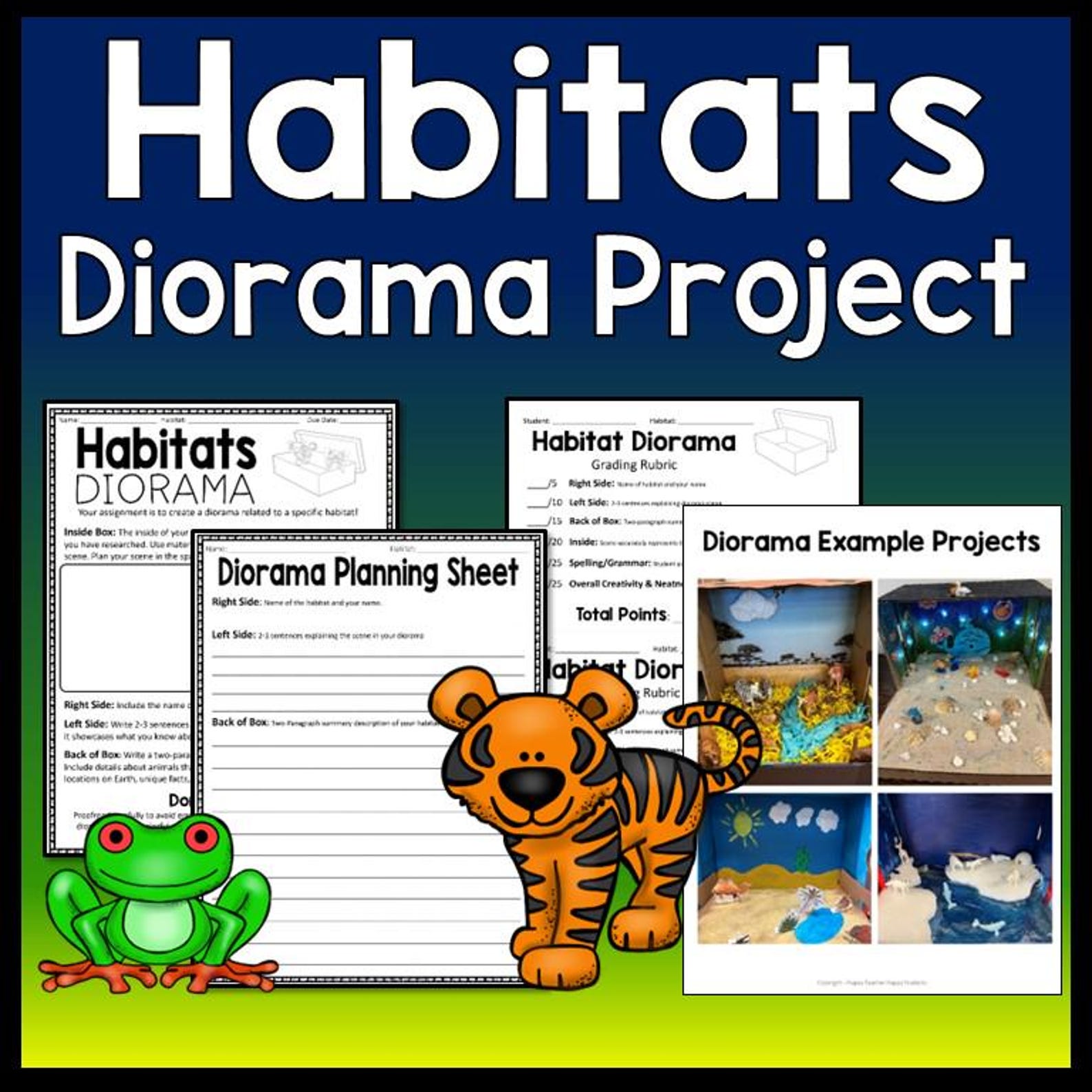 Habitats Project | Decorate a Shoebox Habitat Diorama Project | Habitat ...