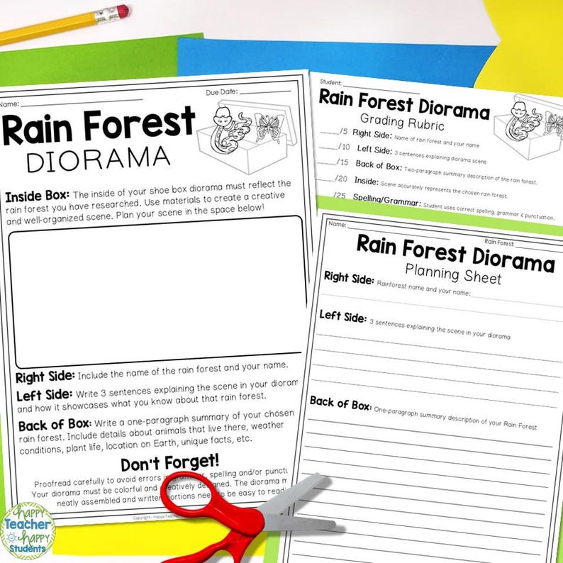 Rain Forest Project | Decorate a Shoebox Diorama | Perfect for ANY ...